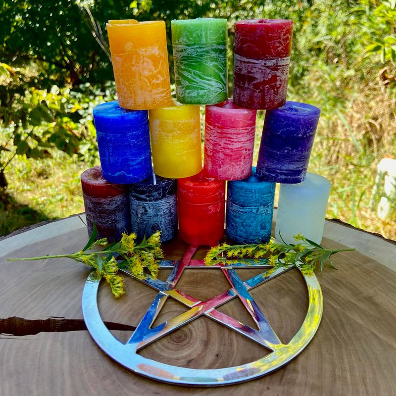 Votive Spell Candles for pagans, witchcraft and wiccan Candle Magick