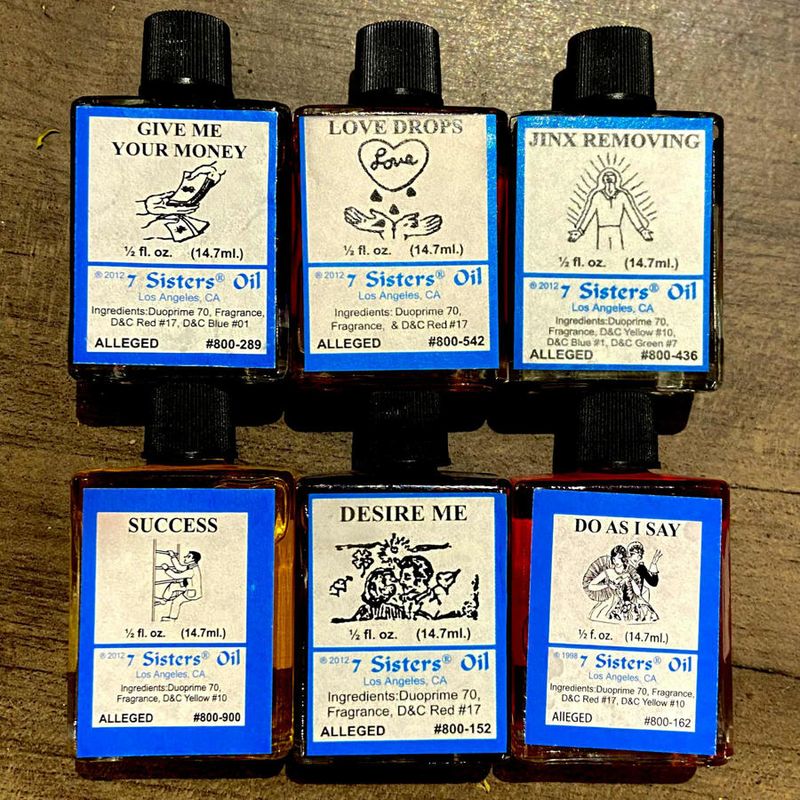 Seven Sisters Of New Orleans Conjure & Hoodoo anointing oils