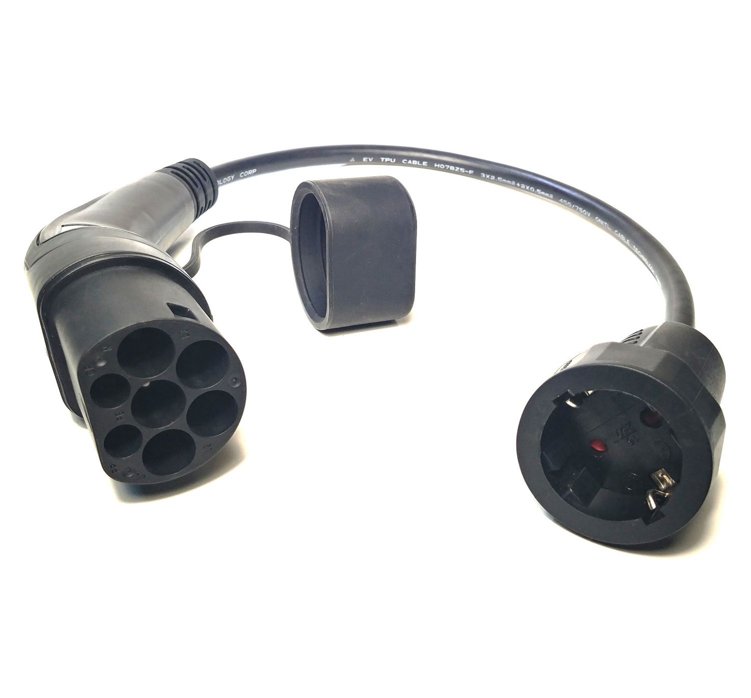 Type 2 EV Charger to Schuko Adapter