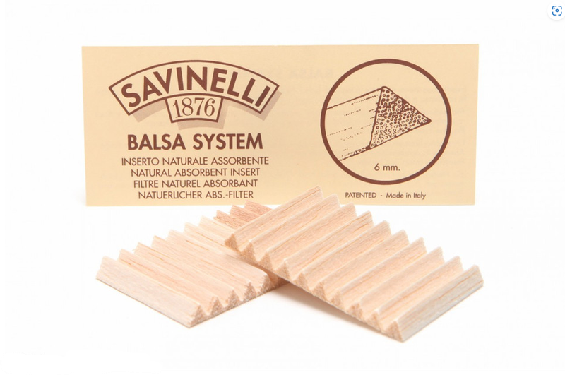Savinelli Balsa 6mm Filters (Single Pack of 20)
