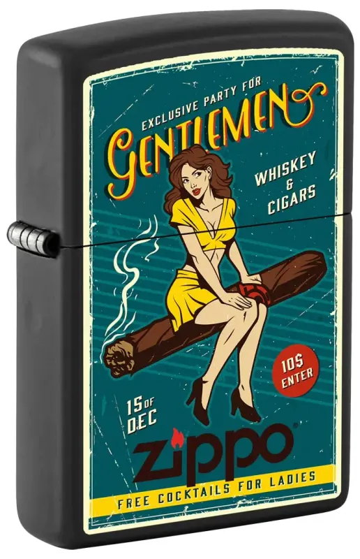 Zippo 81329 Cigar Pin-Up Girl Design