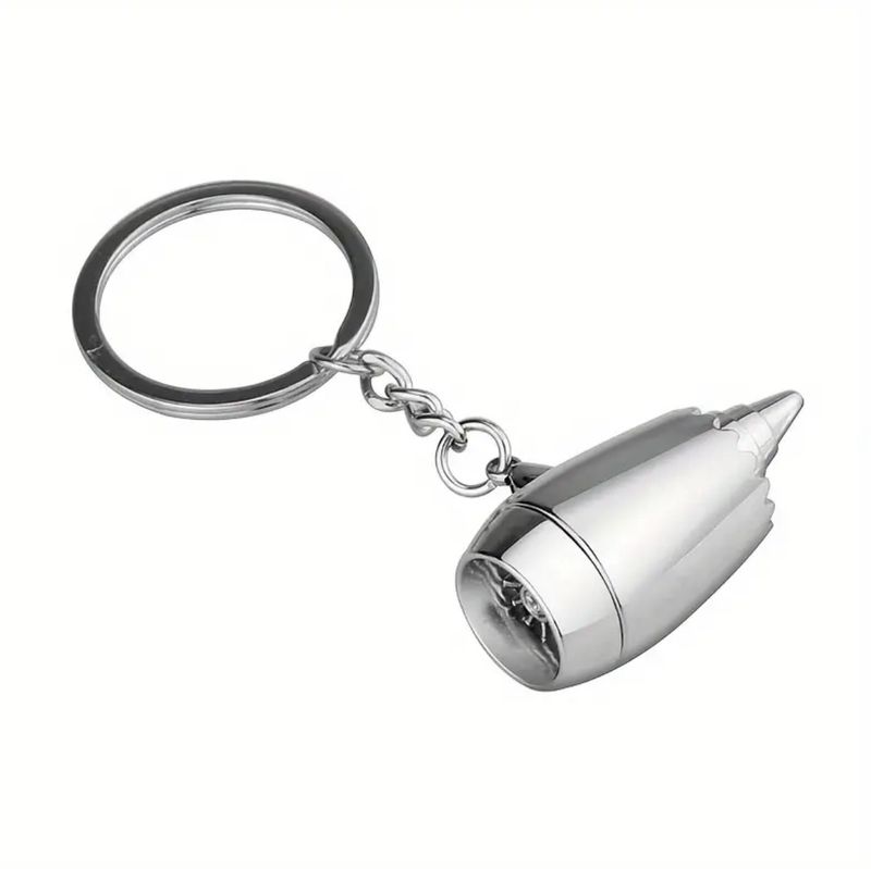 Plane Engine Keychain