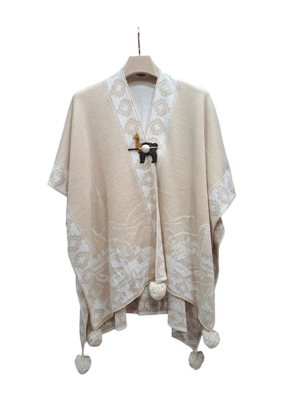 Beige Ruana Cloak