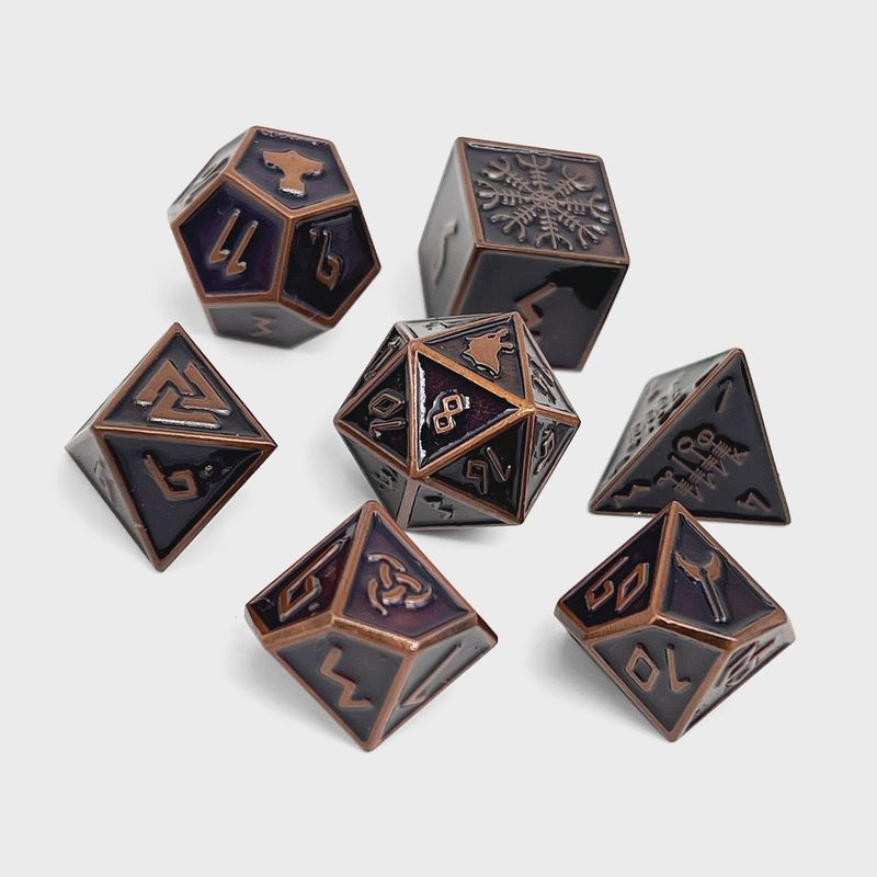 Norse Foundry: Rust Monster Metal Dice 7-Set