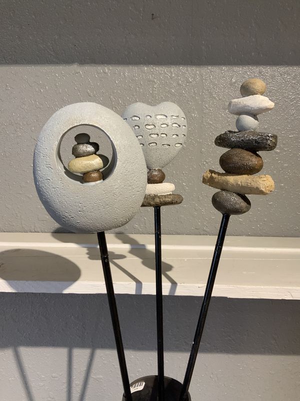 Zen Garden, Stacked Rock Stake