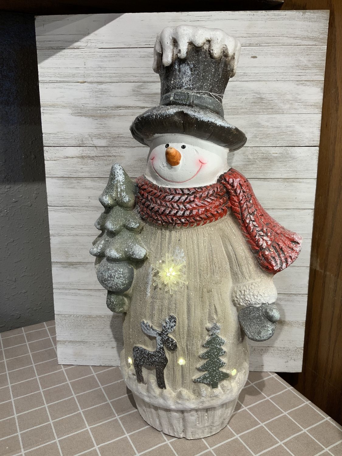 Snowman, LED Door Greeter 22"