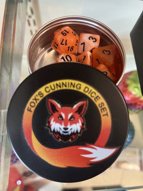 Fox Dice Set - Round