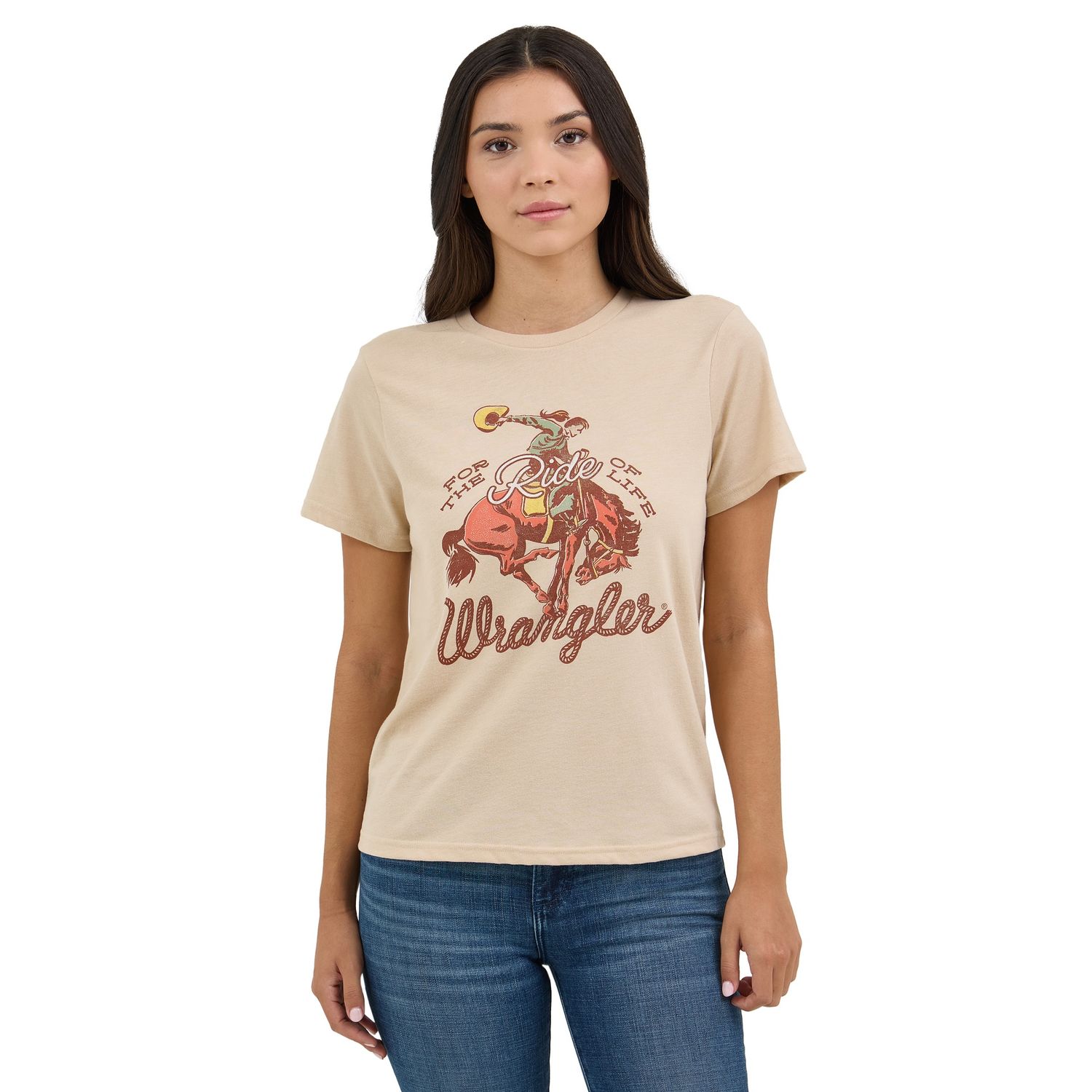 Wrangler Women's Western Graphic Regular Fit T-Shirt