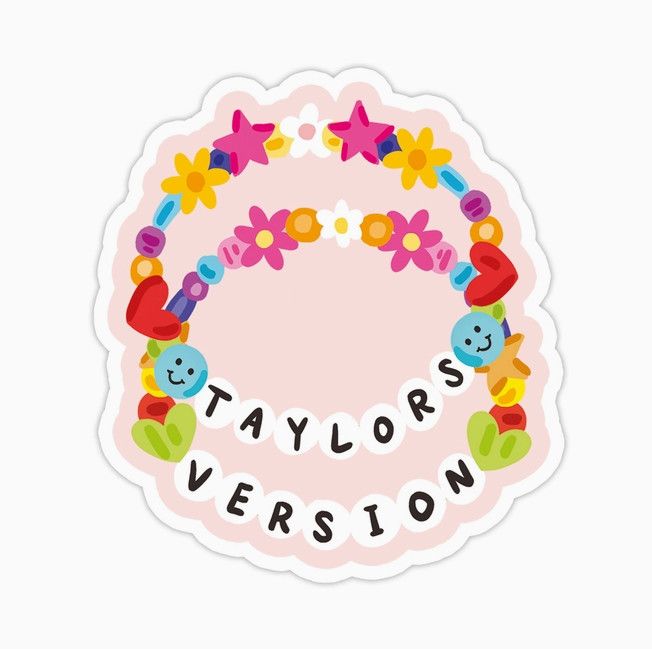 Friendship Bracelet Sticker Taylor Swift Inspired