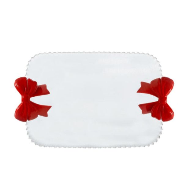 Red Bow Platter Small