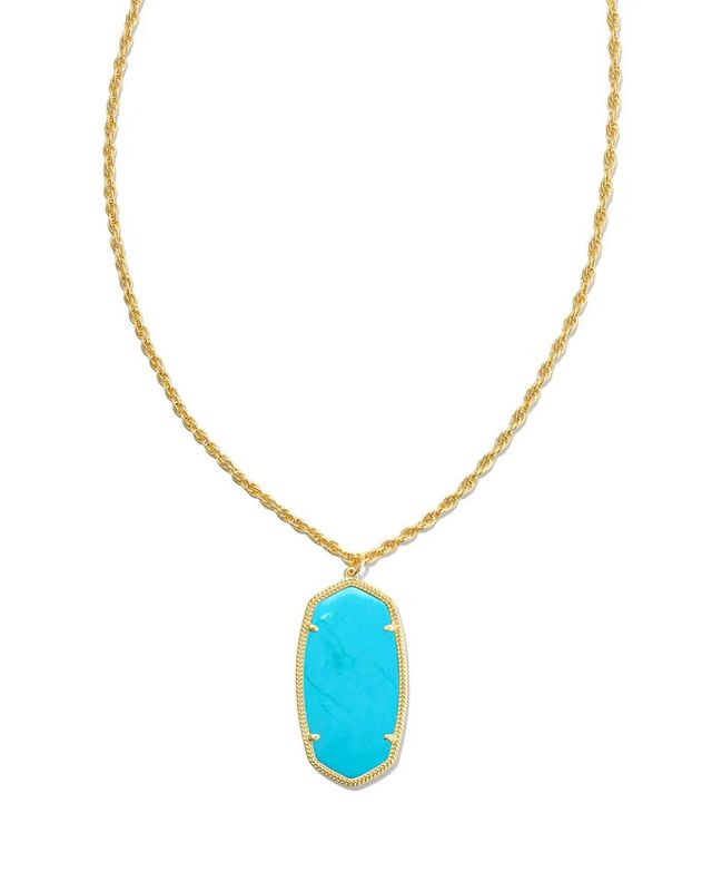Rae Necklace Gold Turquoise