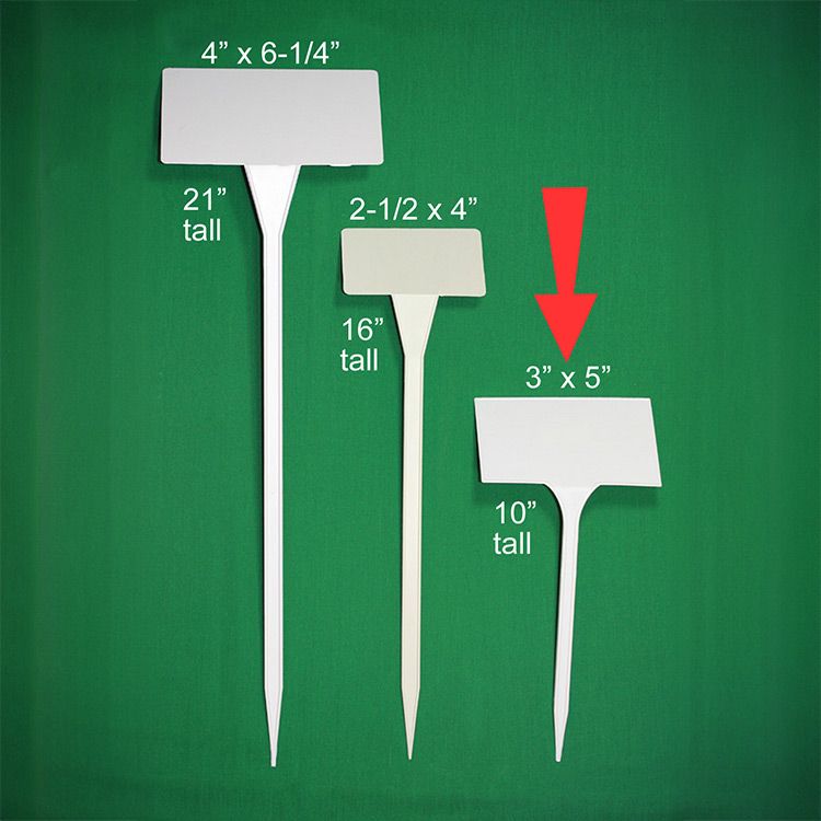 10″ Angled Top T-Sign – Durable Plastic Garden Stakes | Store | DP ...