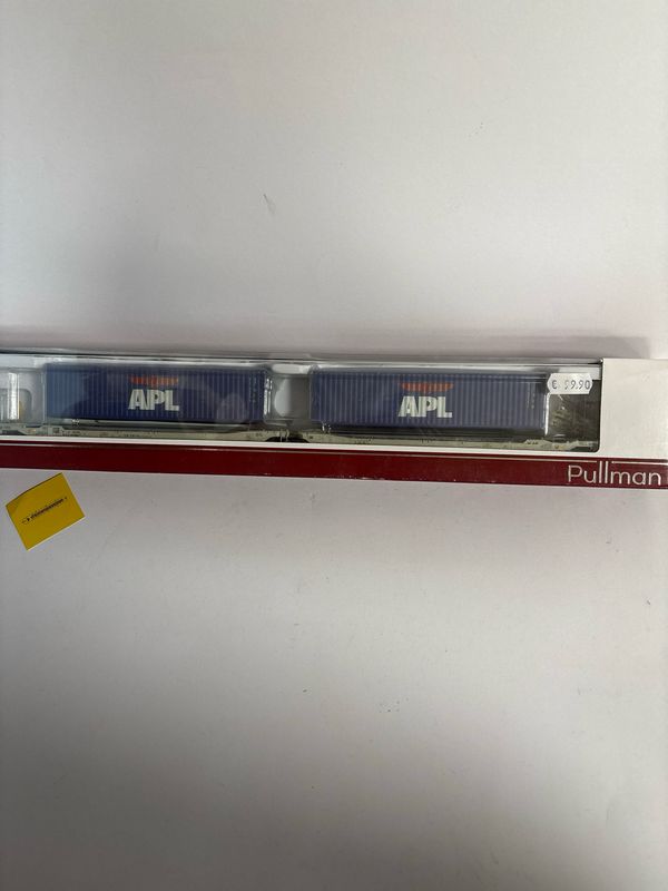 Pullman 36544 - Taschenwagen Ladegut Container APHU + APHU NL-AAEC H0