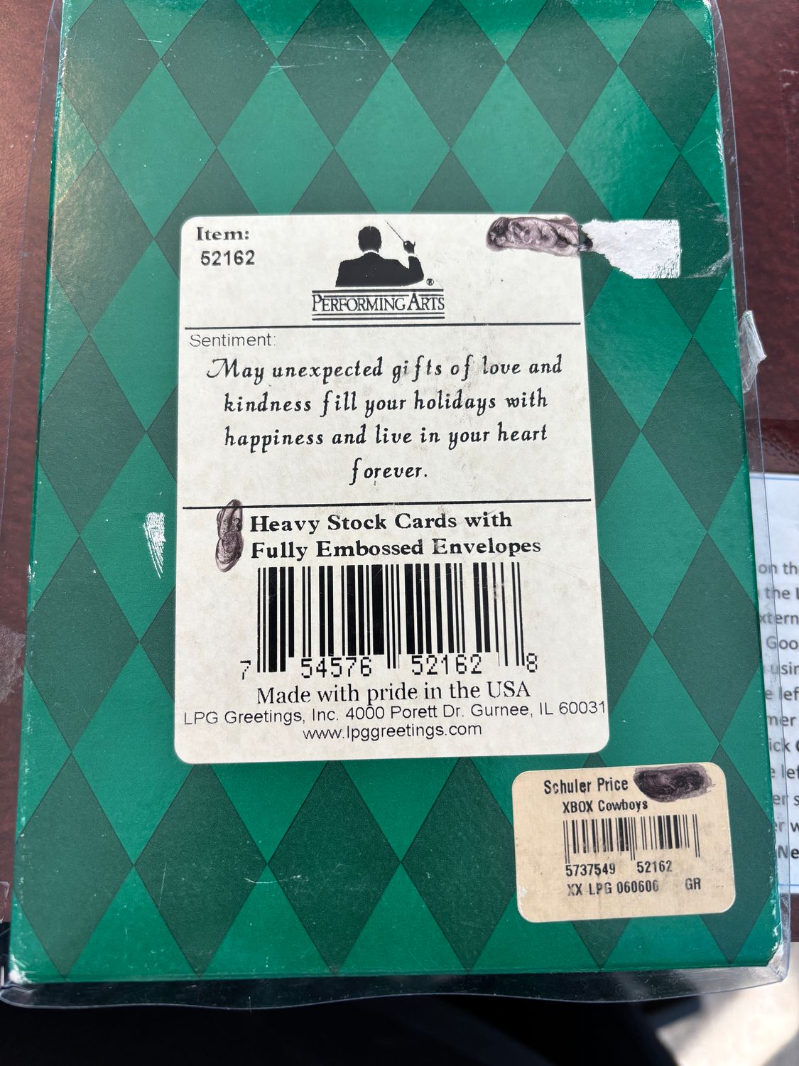 6 Horse Stock Cards with 6 Fully Embossed Envelopes.