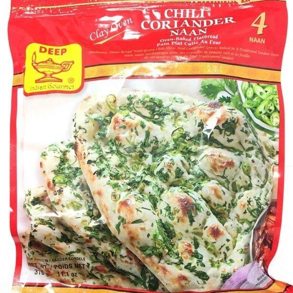 Deep Frozen - Chilli Coriander Naan 4Pcs