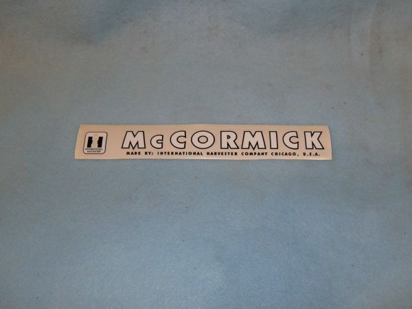 IH McCormick Decal 10" Long