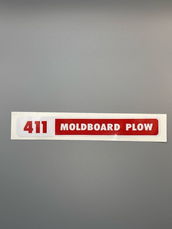 411 Moldboard Plow Decal