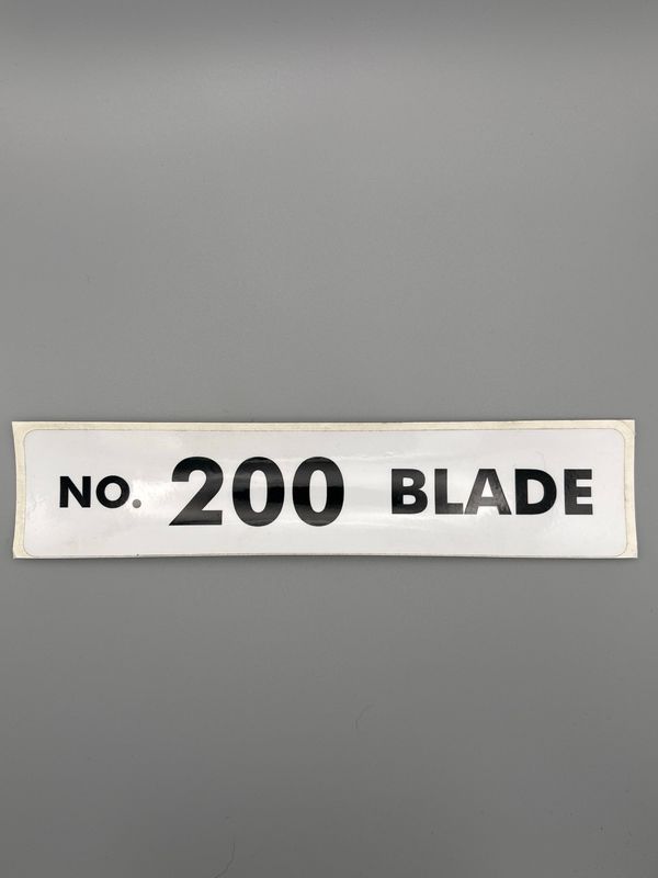 200 Blade Decal