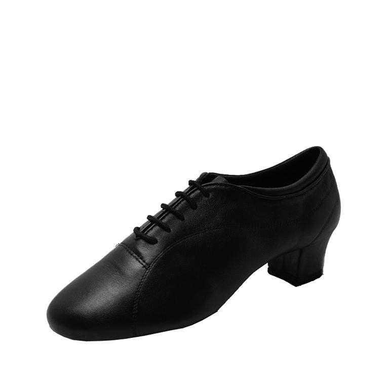 Stephanie E-100311, Black Leather, Men's Latin Dance Shoes