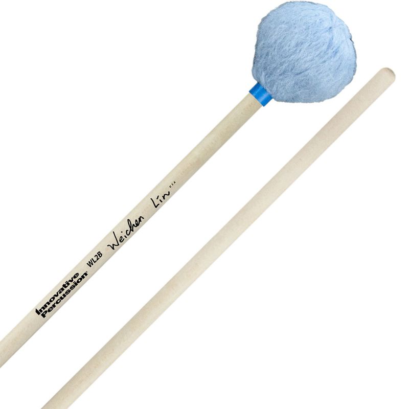 IP SOFT MARIMBA MALLETS - SKY BLUE YARN - BIRCH