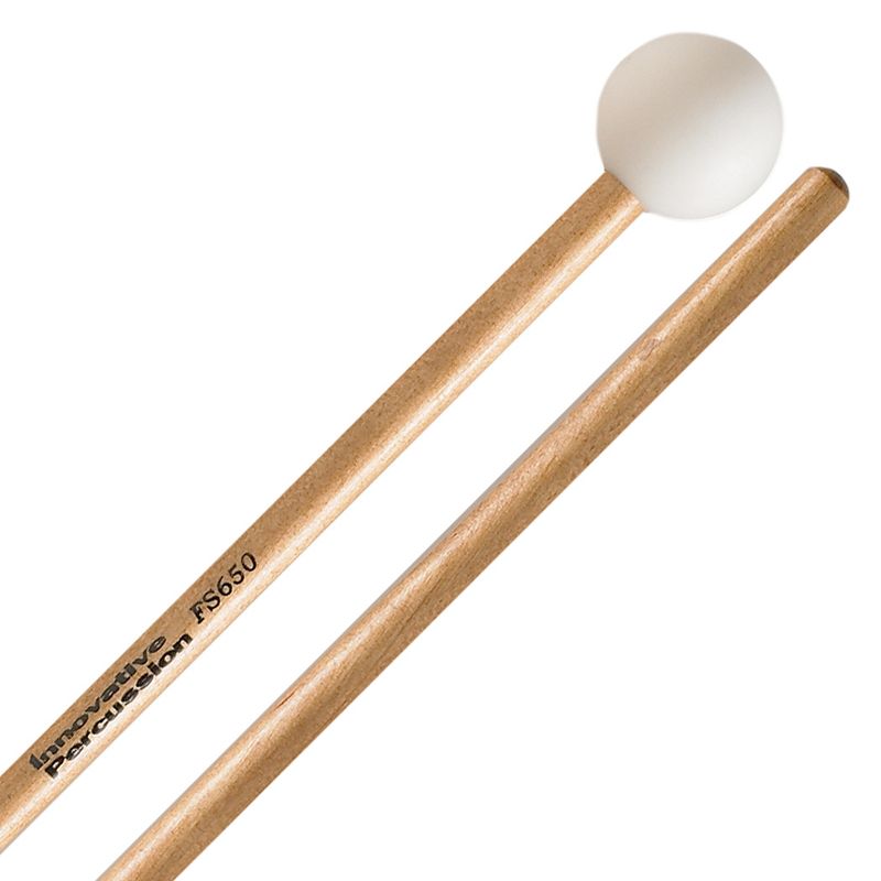 IP HARD BELL MALLETS - WHITE - BIRCH