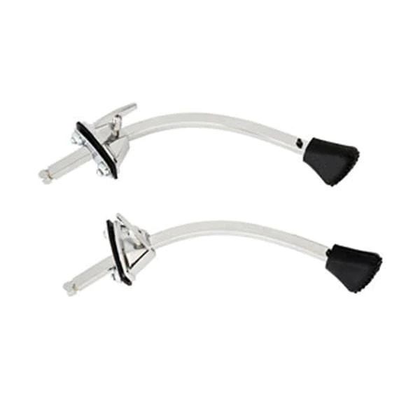 Ludwig Heavy Duty Curved Spurs - Pair w/ Mounting Brkts