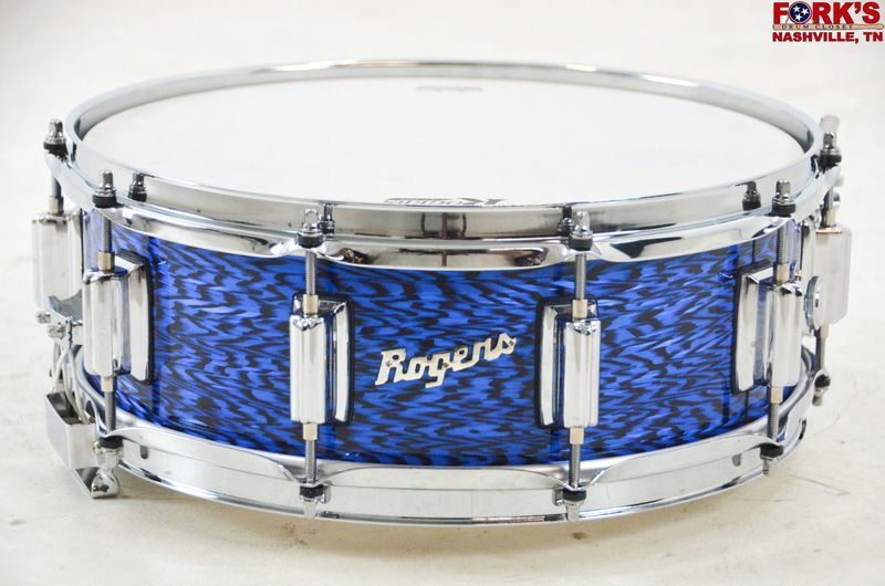 Rogers Dyna-sonic 5x14 Wood Shell Snare Drum - "Blue Onyx"