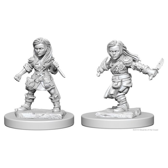 Unpainted Minis: Halfling Female Rogue