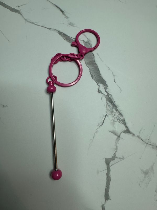 Dark Pink Keychain with Bar