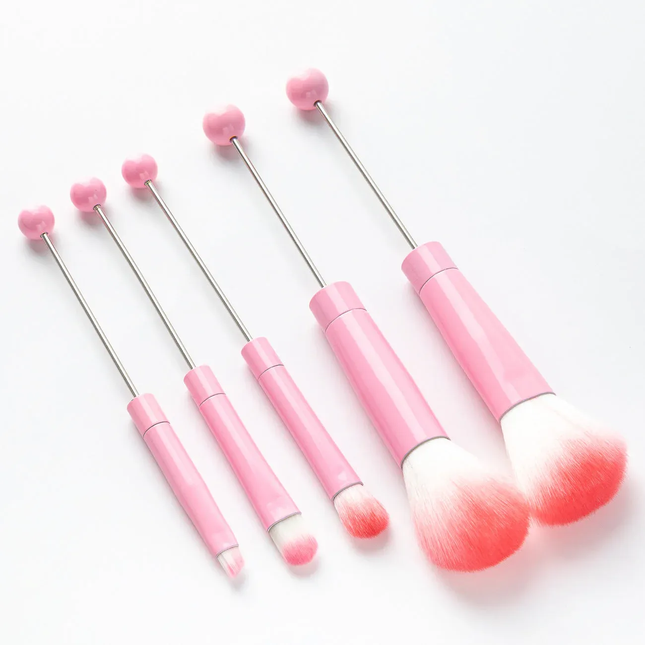 BeadAble Makeup Brushes- Light Pink