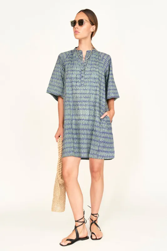 Mirth Faro Short Dress Lagoon Minnow