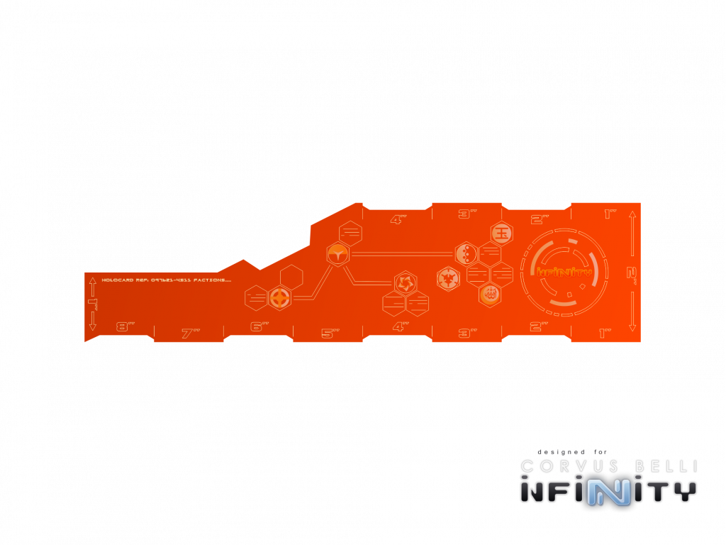 Infinity Range Cards (inch) - | Meeple Madness