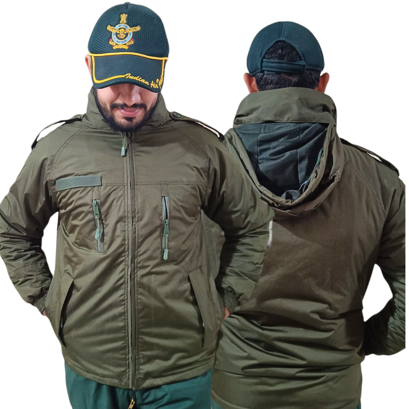 SECO Military Green 6 Zipper Waterproof Tactical Windcheater