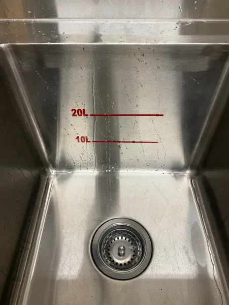 BA Sink Water Level Stickers