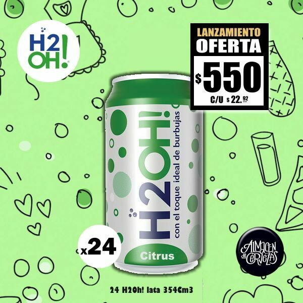 LANZAMIENTO - H2Oh! Citrus lata 354Cm3 x 24