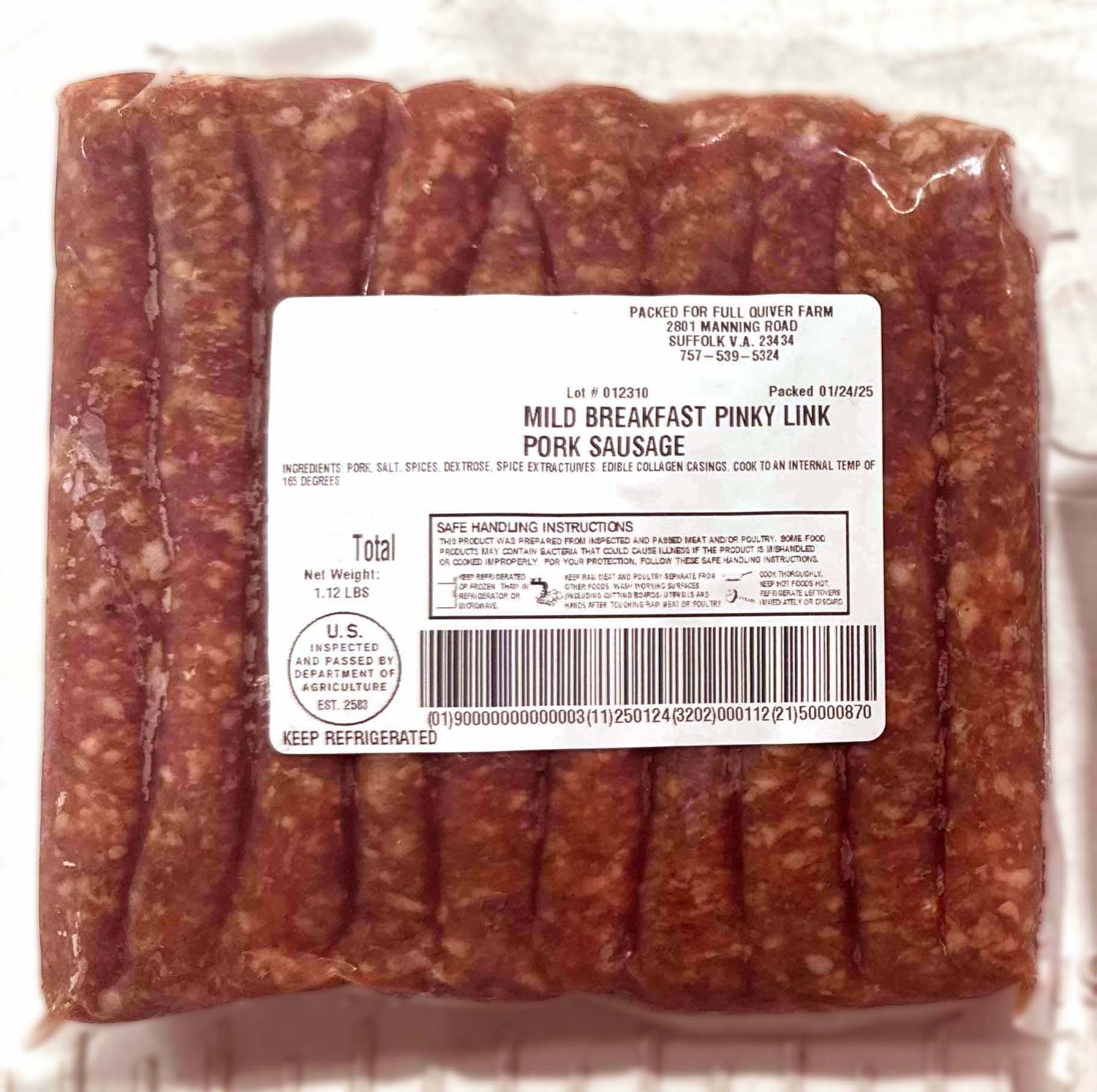 S&D Breakfast Links (Mild)-$5.50 – Full Quiver Farm