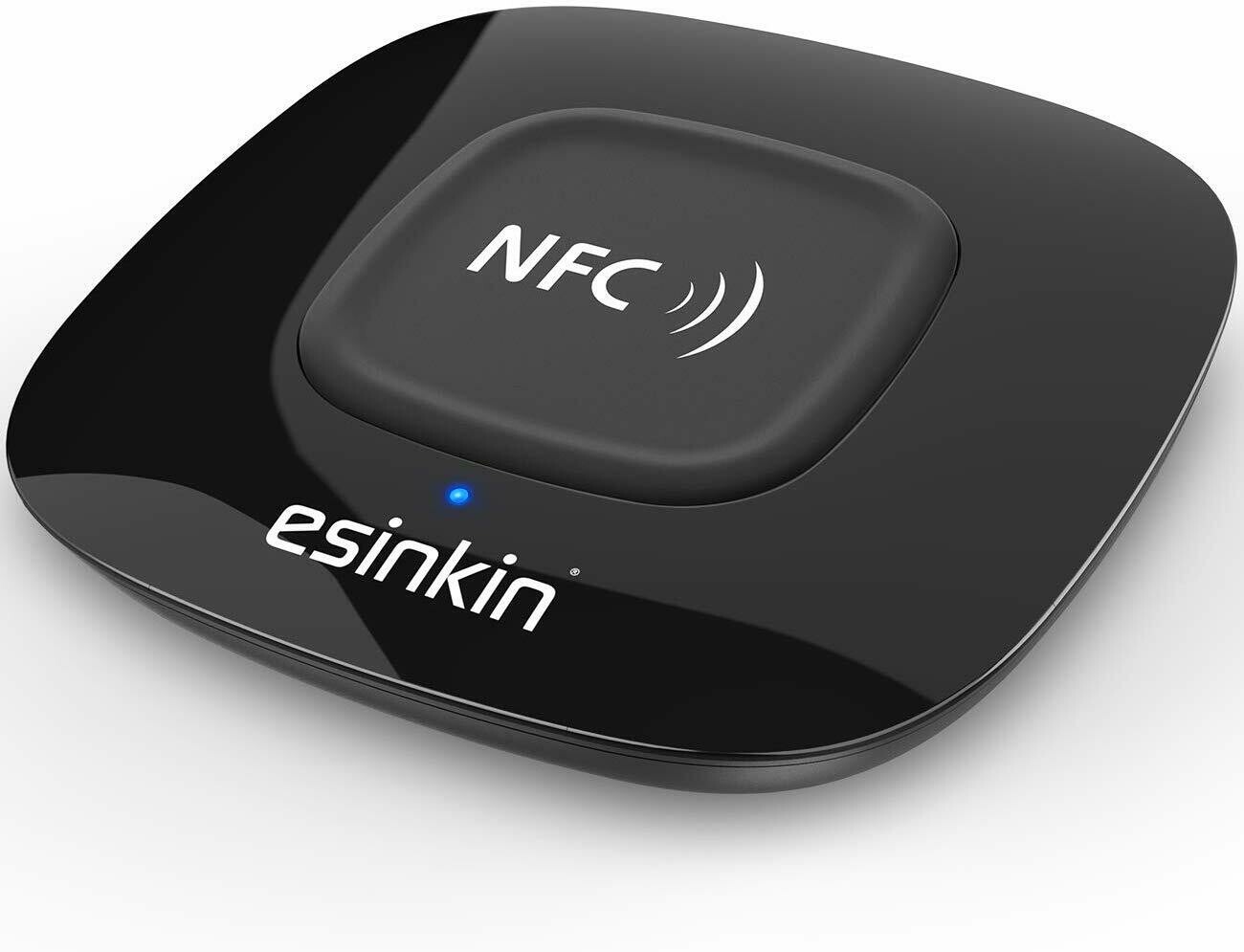 Esinkin Bluetooth Receiver Wireless, NFC-Enabled Audio Adapter 4.0 for ... Esinkin Bluetooth Receiver Wireless, NFC-Enabled Audio Adapter 4.0 for ...
