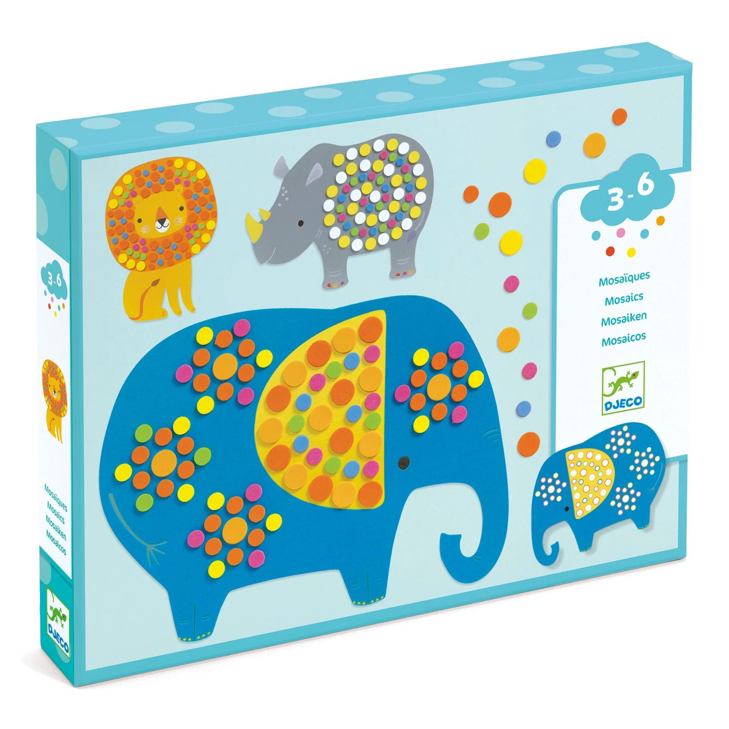Soft Jungle Sticker Mosaic Collage Craft Kit - Store - Tools 4 Teaching