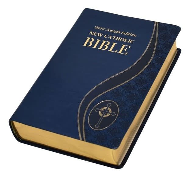 ST JOSEPH NEW CATHOLIC BIBLE - BLUE DURALUX (GIANT TYPE)