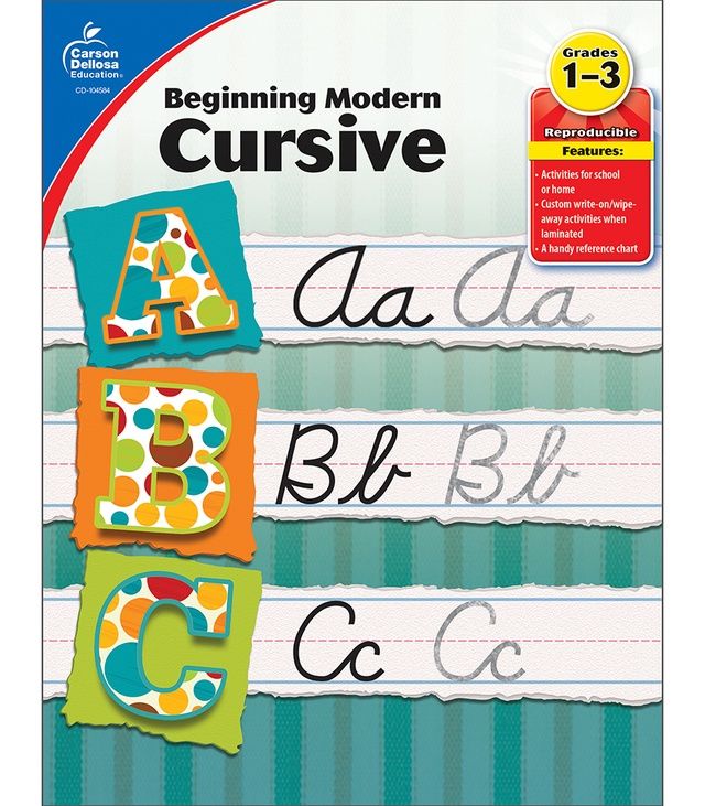 Beginning Modern Cursive Workbook