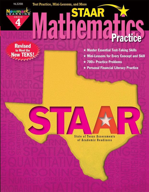 STAAR Math Grade 4 Practice Book