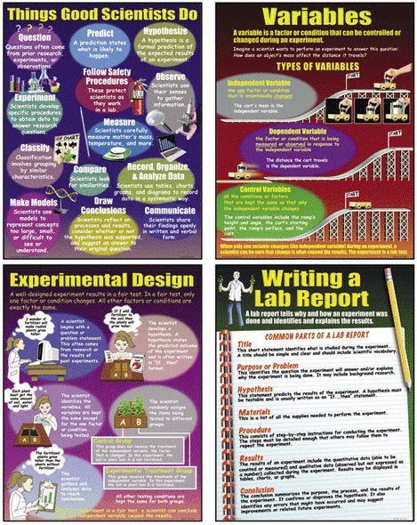 Science Lab Topics Poster Set