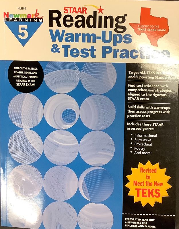 (revised) STAAR GR 5 Reading Warm Ups & Test Practice
