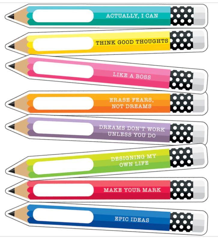 120562 Motivational Pencils Cut Outs