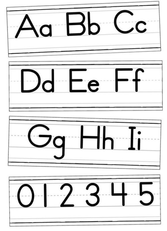 Farmhouse Alphabet Line: Manuscript BBS