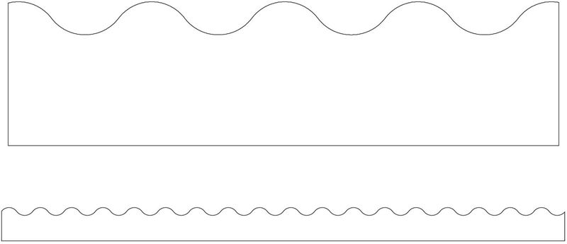 White Scalloped Border Trim