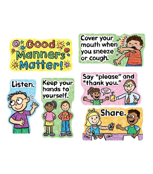 Good Manners Matter Mini Bulletin Board Set