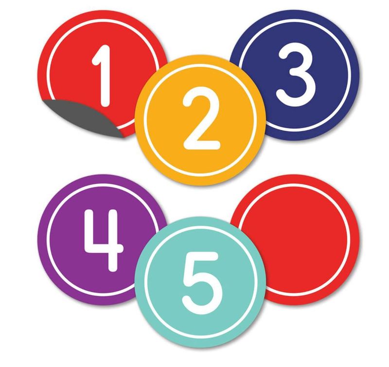 Classic Numbers Magnetic Cutouts