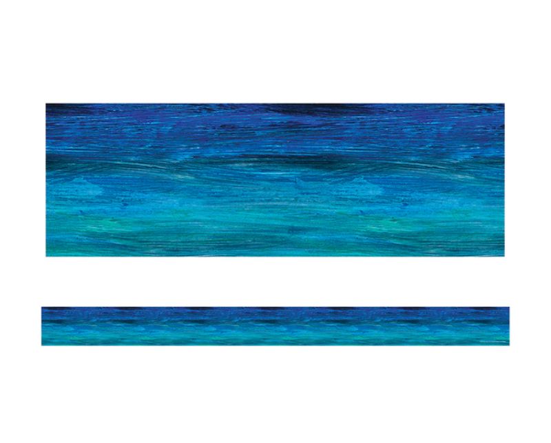 The World of Eric Carle Shades of Blue Straight Border