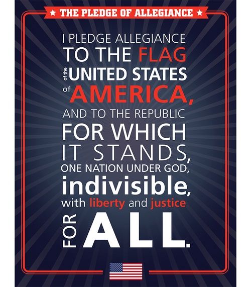 Pledge of Allegiance Chart
